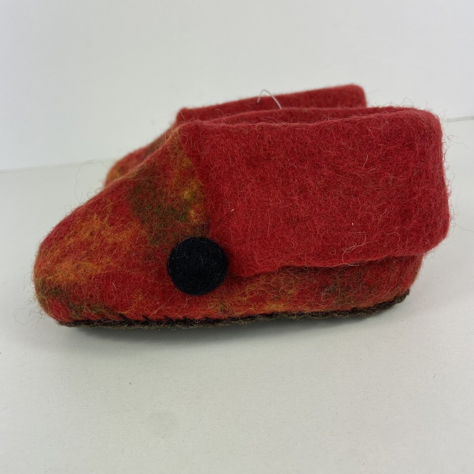 The Woollen Store Ireland Felted Wool Slippers Kids Sz 9? Jester Elf ...
