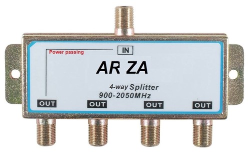 4-WAY DIGITAL SPLITTER HD TV CABLE ANTENNA OTA COMCAST DTV 4WAY TIME ...