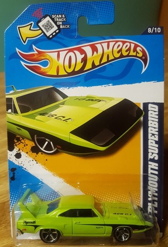 Hot Wheels '70 Plymouth Superbird Lime Green 1:64 Muscle Mania Mopar ...