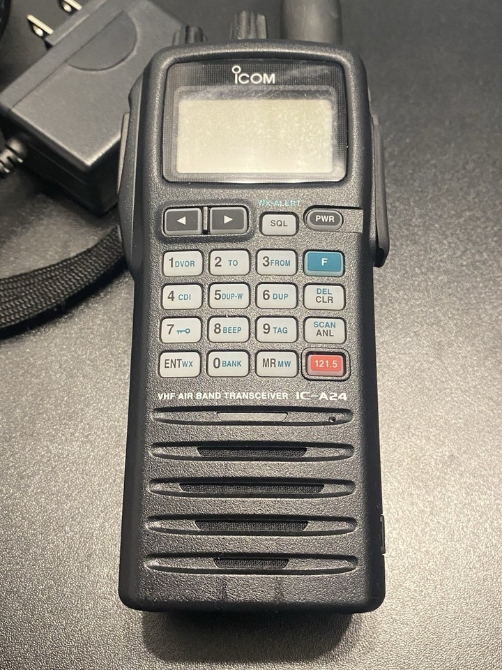 ICOM IC-A24 VHF Air Band Transceiver Aviation Handheld Radio With ...