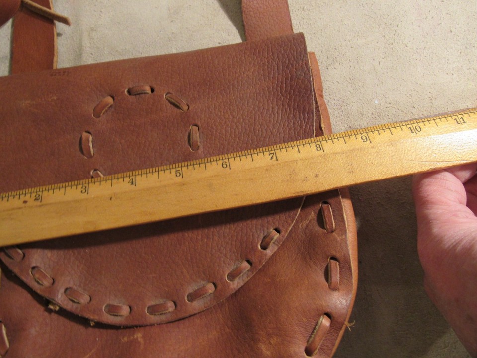 Leather Shooting Possibles Bag, Black Powder Muzzleloader Flintlock ...