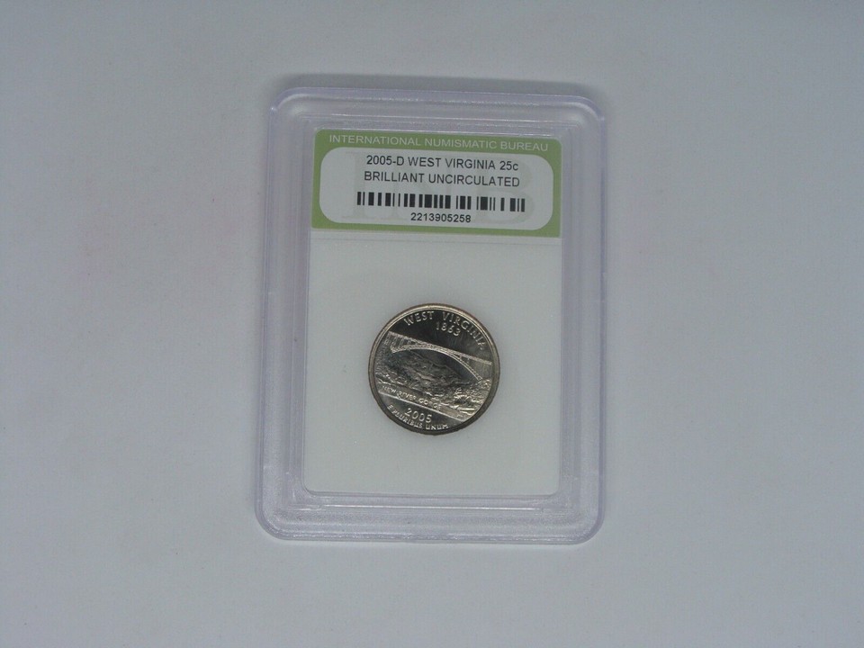 8 Coins Pack INB Certified Lot USA State Quarters Brilliant ...