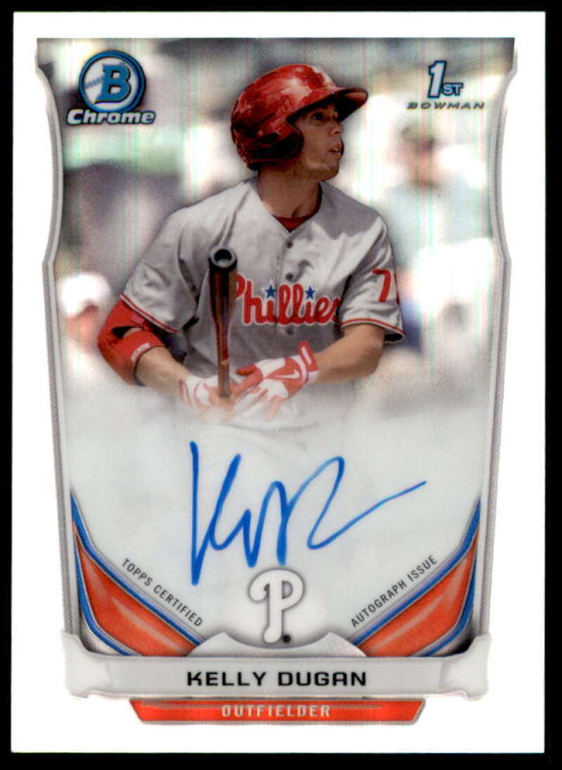 Kelly Dugan 2014 Bowman Chrome Prospect Autographs Refractors #BCAPKD ...