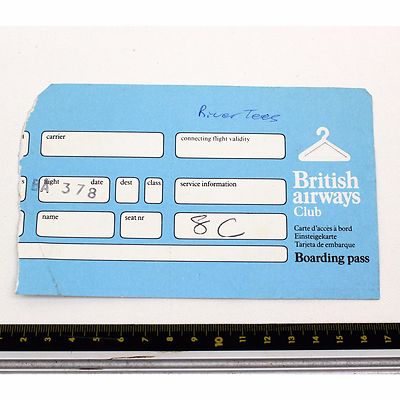 British Airways Club - Boarding Pass - 1980s - Good Condition | eBay