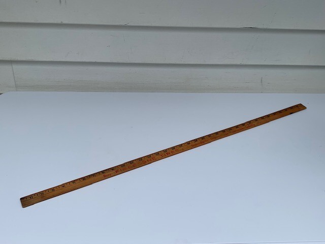 Vintage 1960s Firestone Tires 3ft 36" Wooden Rule Advertising Yardstick ...