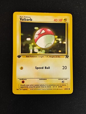 Pokémon TCG Voltorb 69/82 1st Edition Team Rocket LP | eBay