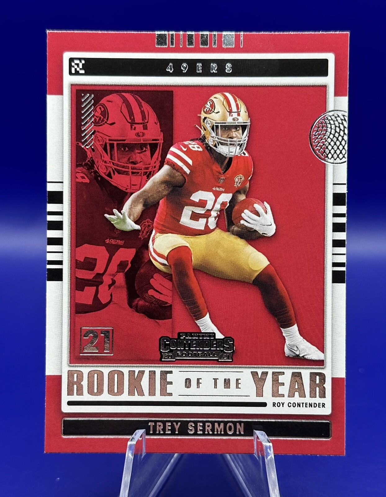 2021 Panini Contenders TREY SERMON RC ROY Contender Insert #ROY-TSE SF ...