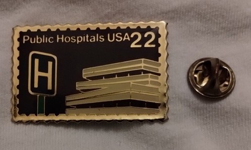 1986 Public Hospitals 22c USPS United States Postal Service Stamp Pin ...