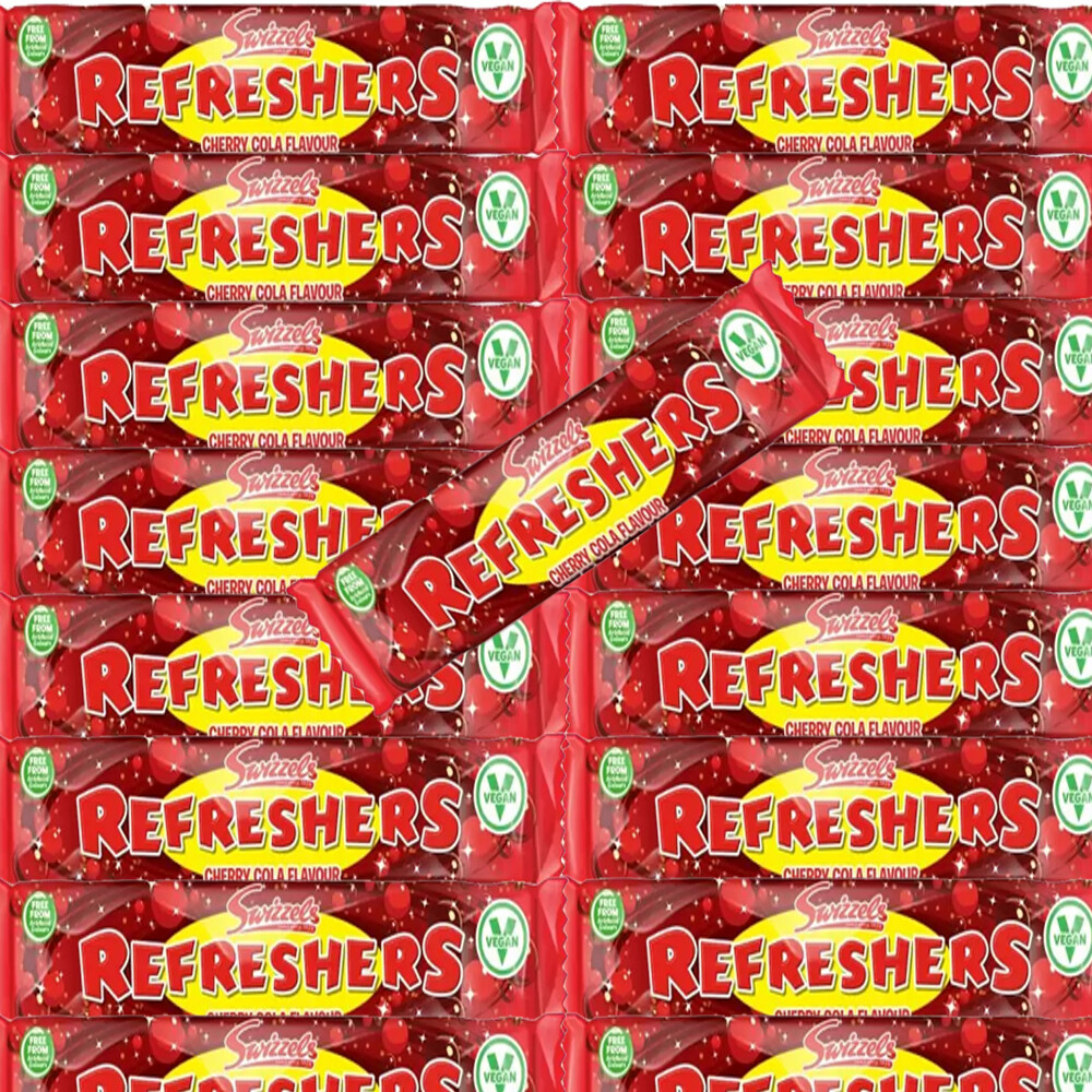 Swizzels Refreshers Cherry Cola Flavour Chew Bar 18g Perfect Kids Treat ...