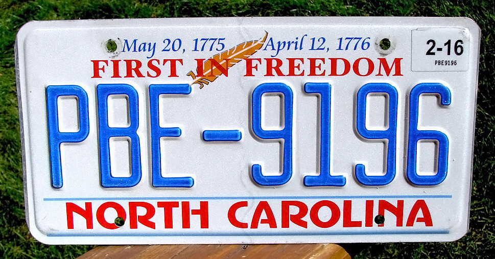 North Carolina State License Plates 2016 NCDMV To Begin Issuing Single