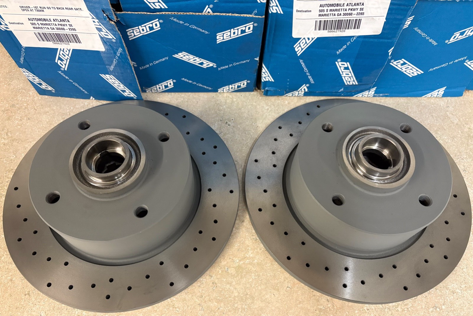 Porsche 914 Front Cross Drilled Front Brake Rotor Set 73-76 | eBay