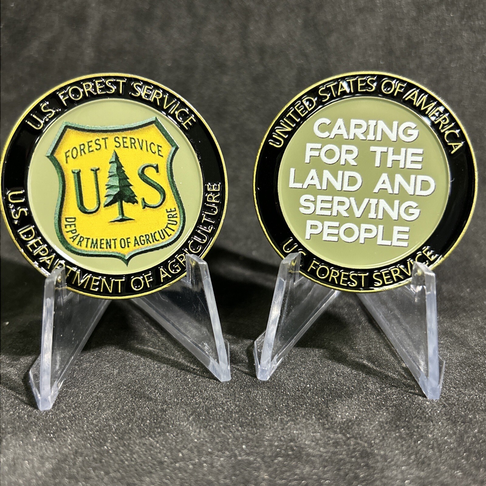US FOREST SERVICE Challenge Coin🌲-DEPARTMENT OF AGRICULTURE 1.75" with ...
