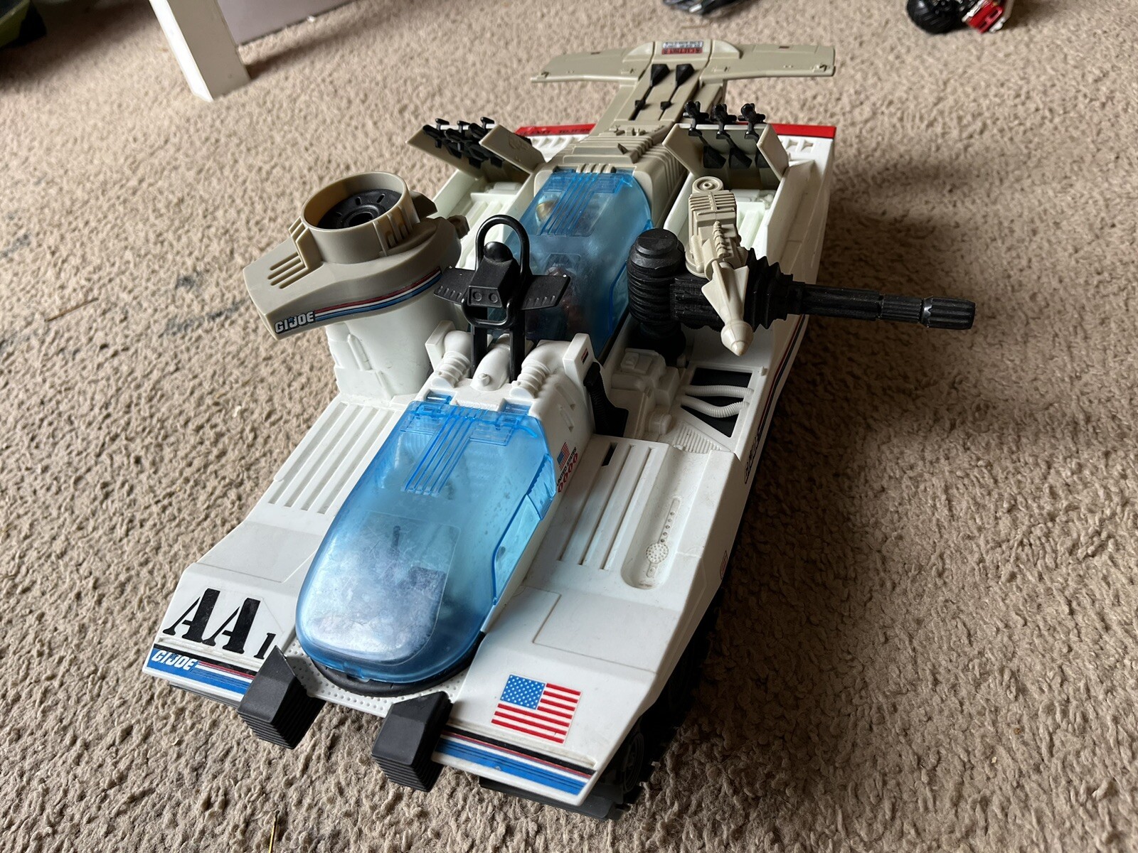 Complete 1990 GI Joe Avalanche Snow Tank & Hovercraft With Cold Front ...