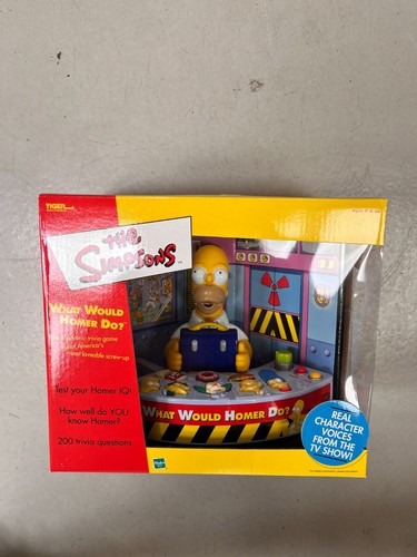 THE SIMPSONS TIGER ELECTRONICS - WHAT WOULD HOMER DO TRIVIA GAME HASBRO ...