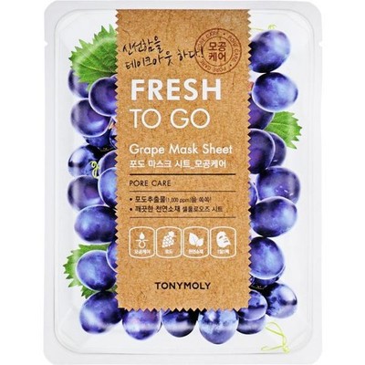Tony Moly Fresh To Go Mask Sheet Grape 22g | eBay