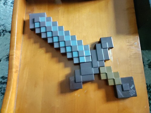 Minecraft 2017 Netherite Sword Life-Sized Role Play Toy - 17 Inch ...