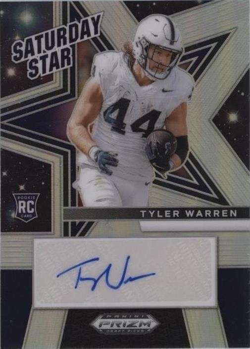 2025 Panini Prizm Draft Picks - Saturday Star Signatures Tyler Warren # ...