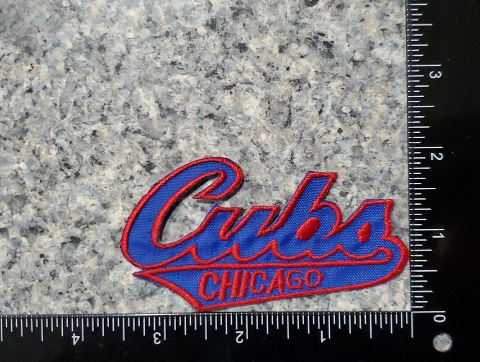 Vintage Chicago Cubs MLB Embroidered Logo Script Patch. Iron On 3.5"x2 ...