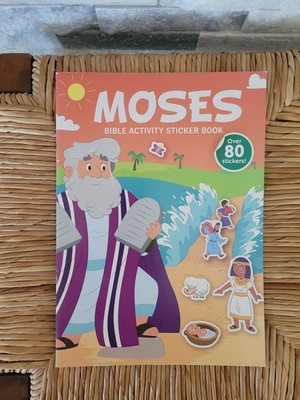 MOSES Christian Children Bible Activity Sticker Book church school | eBay