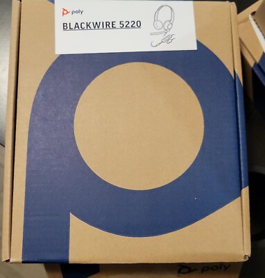 Poly Plantronics Blackwire 5220 USB Series Headset 3.5mm Jack Open box ...