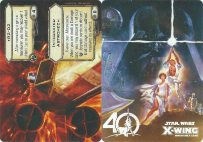 Star Wars Miniatures X-Wing Upgrade Promo R2-D2 & INTEGRATED ASTROMECH ...