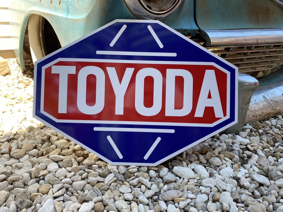 Antique Vintage Old Style Toyoda Toyota Sign! | eBay