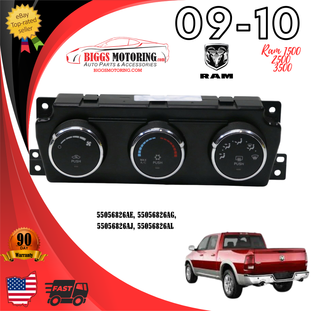2009-2010 Dodge Ram 1500 AC Heater Climate Control Unit 55056826AG | eBay