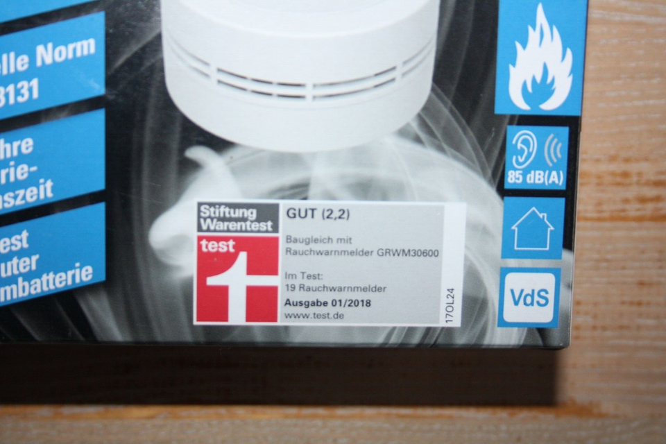 Unitech EIM-219 Mini-Rauchwarnmelder weiß Ø 70 mm 30754 | eBay