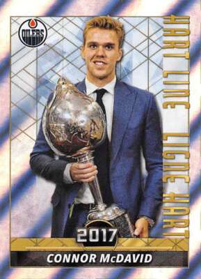 2020-21 Topps NHL Stickers #658 Connor McDavid NM-MT Oilers Hart Line ...