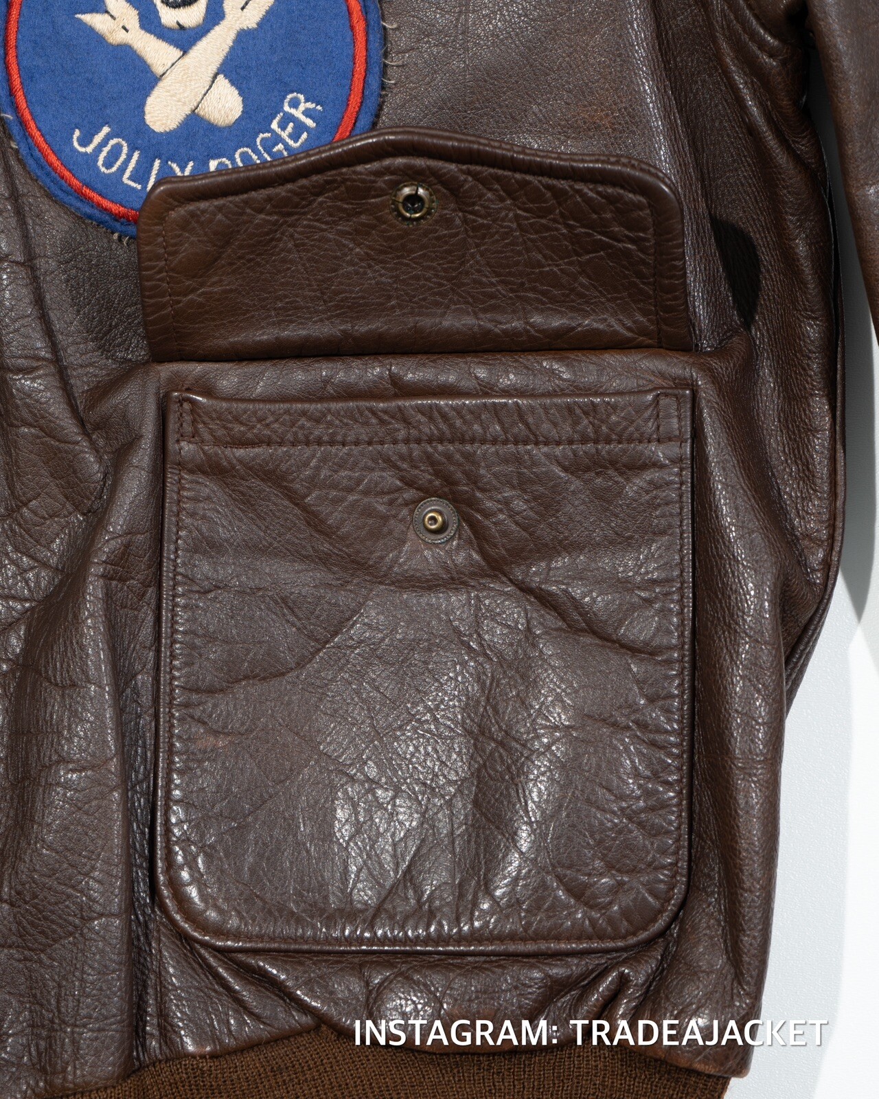 WWII USAAF A-2 JACKET 319TH BOMB SQ ASTERPERIOUS 90TH BOMB GROUP JOLLY ...