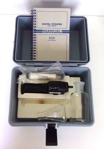 Hach Digital Titrator Test Kit BLUE CASE ONLY EMPTY Cat 16900-01 Handle ...