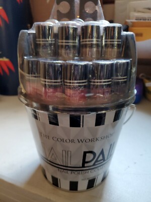 The Color Workshop Nail Pail Nail Polish glamour Gift Set in pail, 15 ...