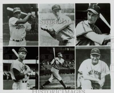 1995 Press Photo Six baseball players voted "All Time Greatest Baseball ...