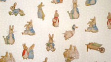 Classic Peter Rabbit Gold Foiled Gift Wrap Wrapping Paper Beatrix ...