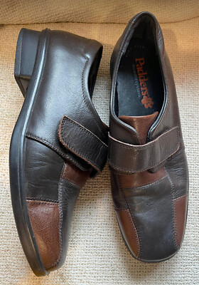Pr Ladies Padders Dual Fit brown leather shoes UK 4 EU 37 wide/extra ...