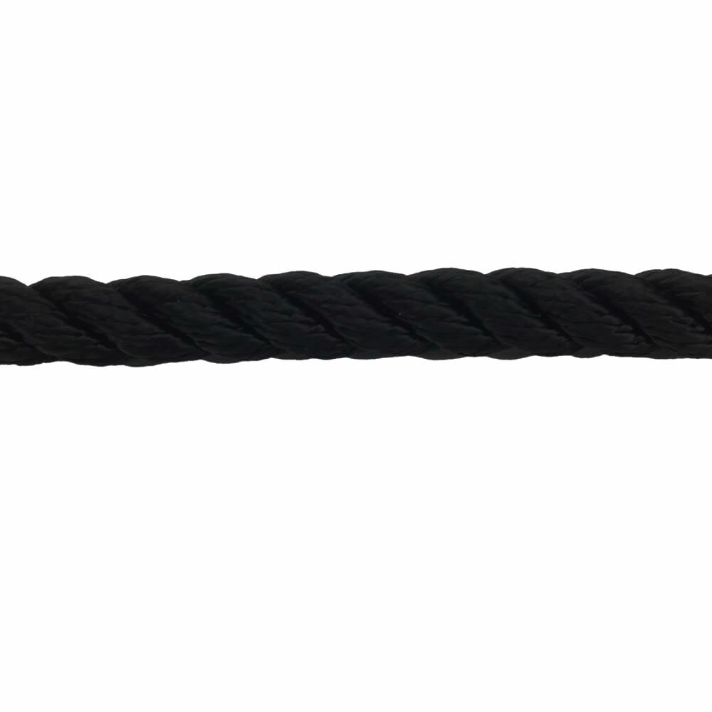 12mm Black 3 Strand Nylon Rope x 95 metres, Anchor Boat Mooring Yacht ...
