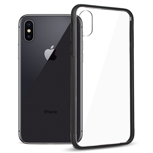 Hybrid See-Through Case w/Soft Anti-Slip Rubber Frame for iPhone 6s 7 8 ...