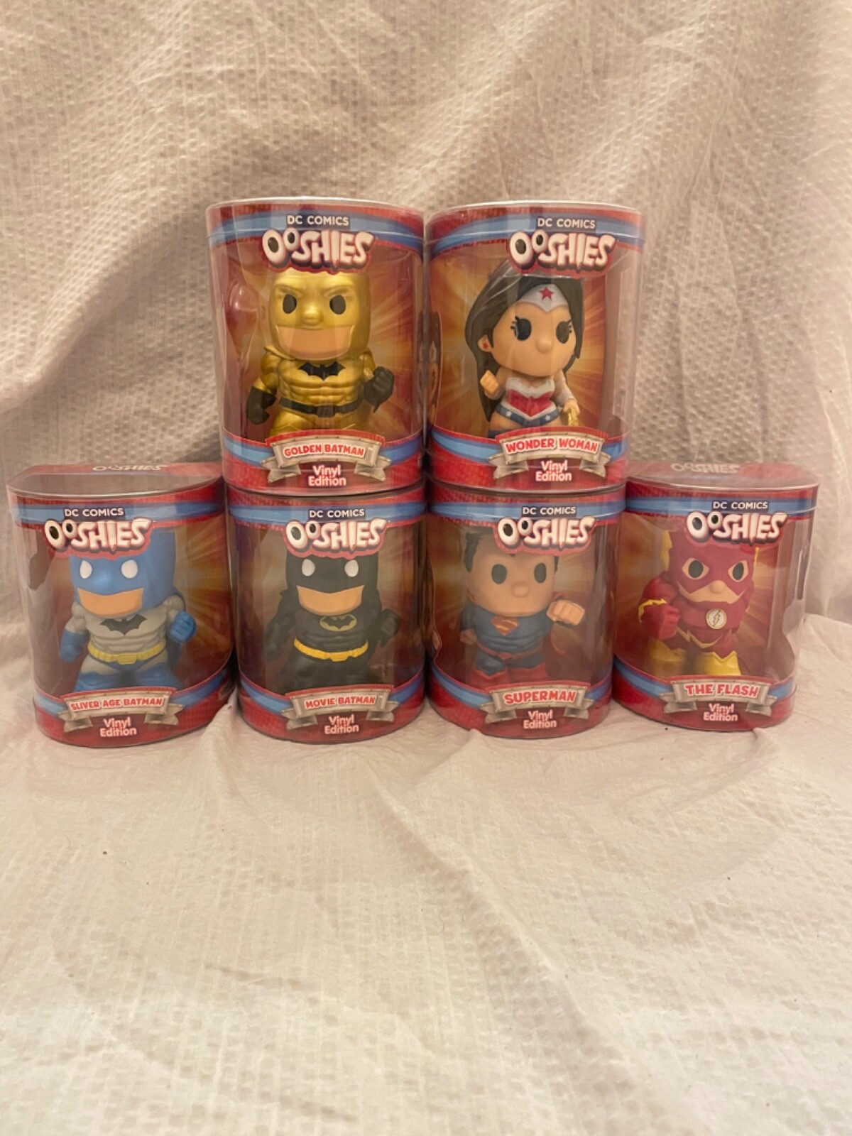Series 1 Dc Comics Ooshies Vinyl Edition Full set 6 Batman Superman ...