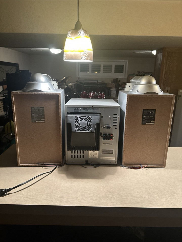 JVC Compact Stereo System MX-GB6 CD Boombox Vintage Dual Cassette ...