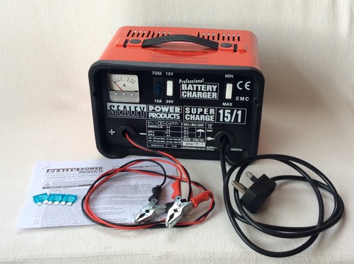 Sealey Battery Charger 14Amp 12/24V 230V Charge Tool Workshop Garage ...