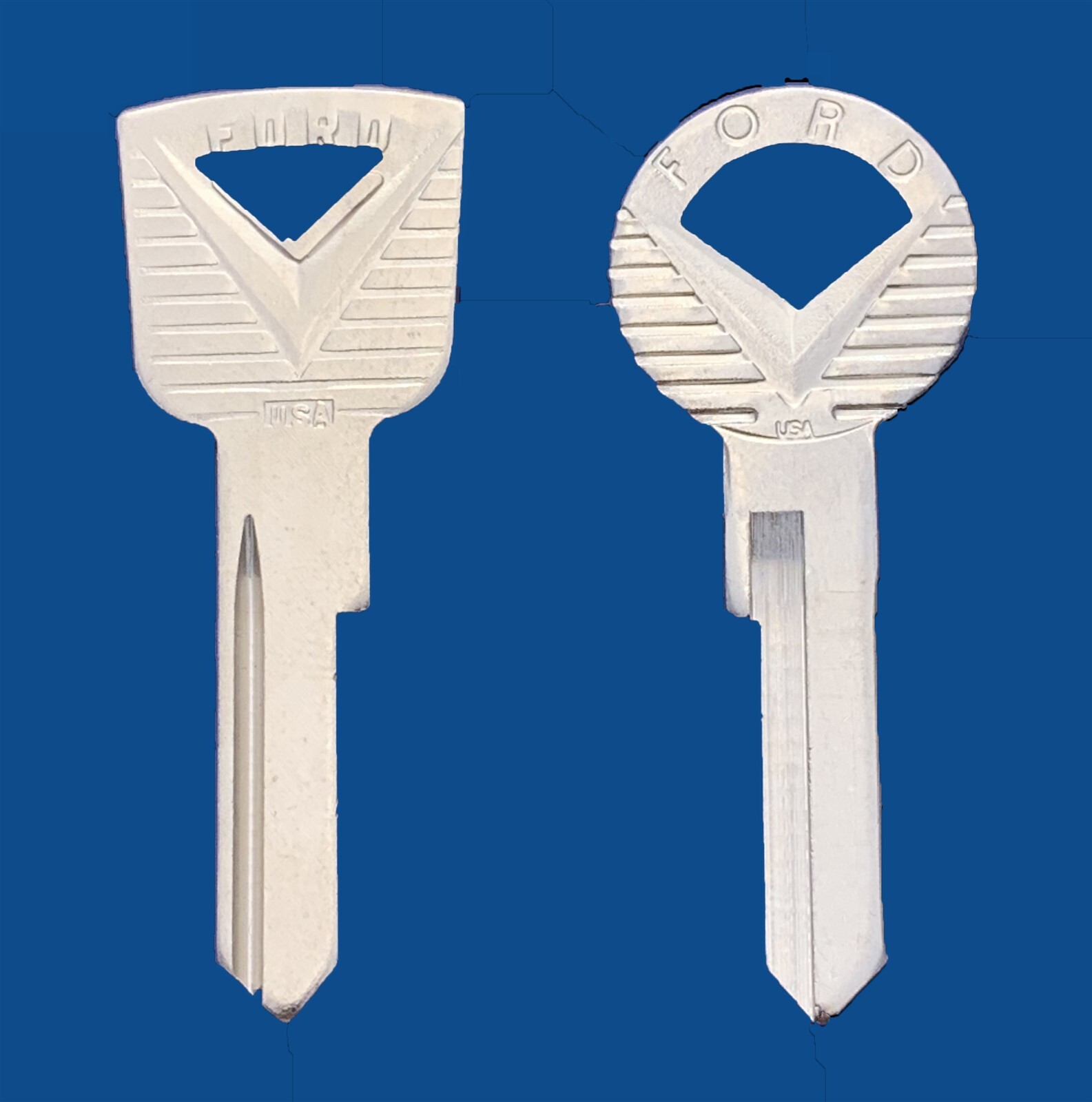1964-1966 Ford Mustang V Key Blanks | Genuine OEM | 2 Key Blanks ...