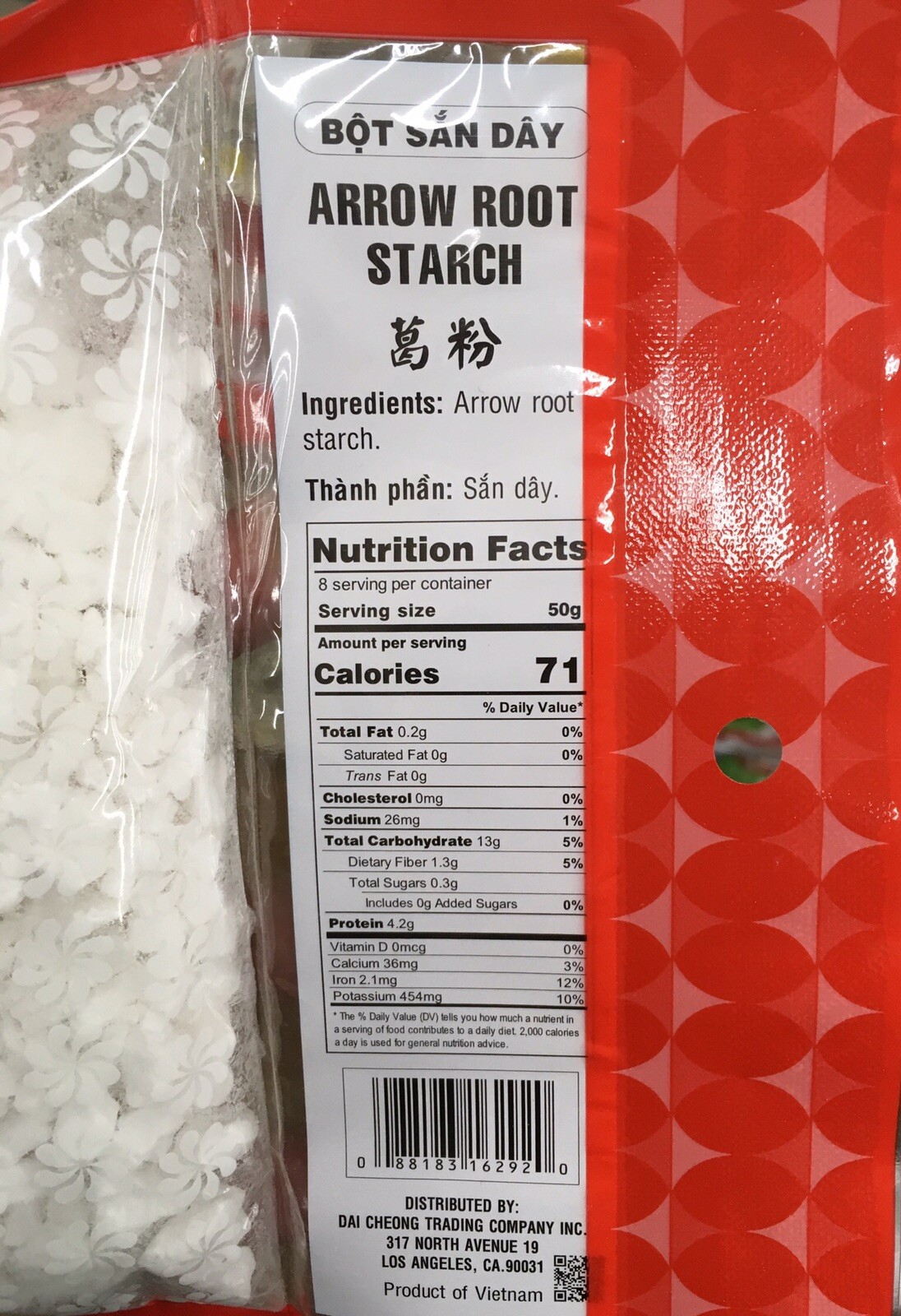 ARROW ROOT STARCH 14oz Arrowroot Starch Bot San Day by FORTUNA 400g ...