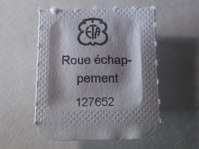 ETA 2890 705 Escape Wheel, New Sealed (127652) | eBay