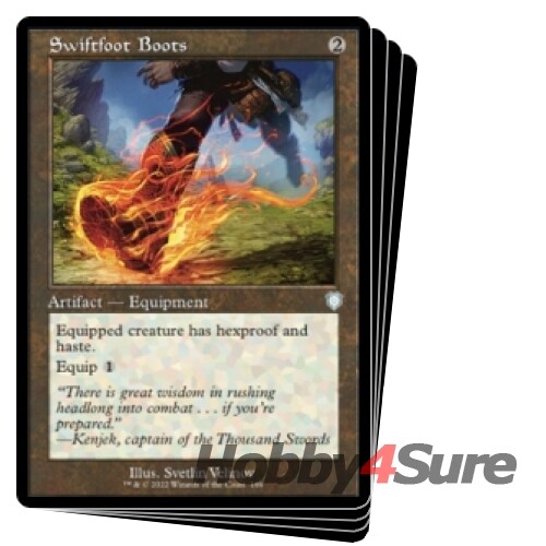 Swiftfoot Boots X4 M/NM Magic: The Gathering MTG The Brothers' War ...