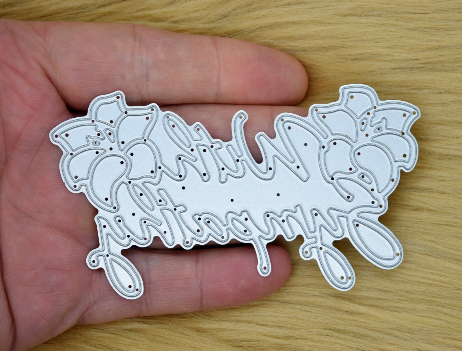 'With Sympathy' Metal Cutting Die, Stencil, Sentiments, Card Making ...