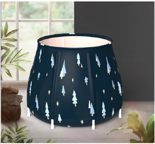 Portable Bathtub Folding Bath Bucket Foldable Large Adult Tub Baby ...