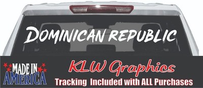 Dominican Republic Decal Sticker Car Van SUV JDM Diesel Truck Homeland ...
