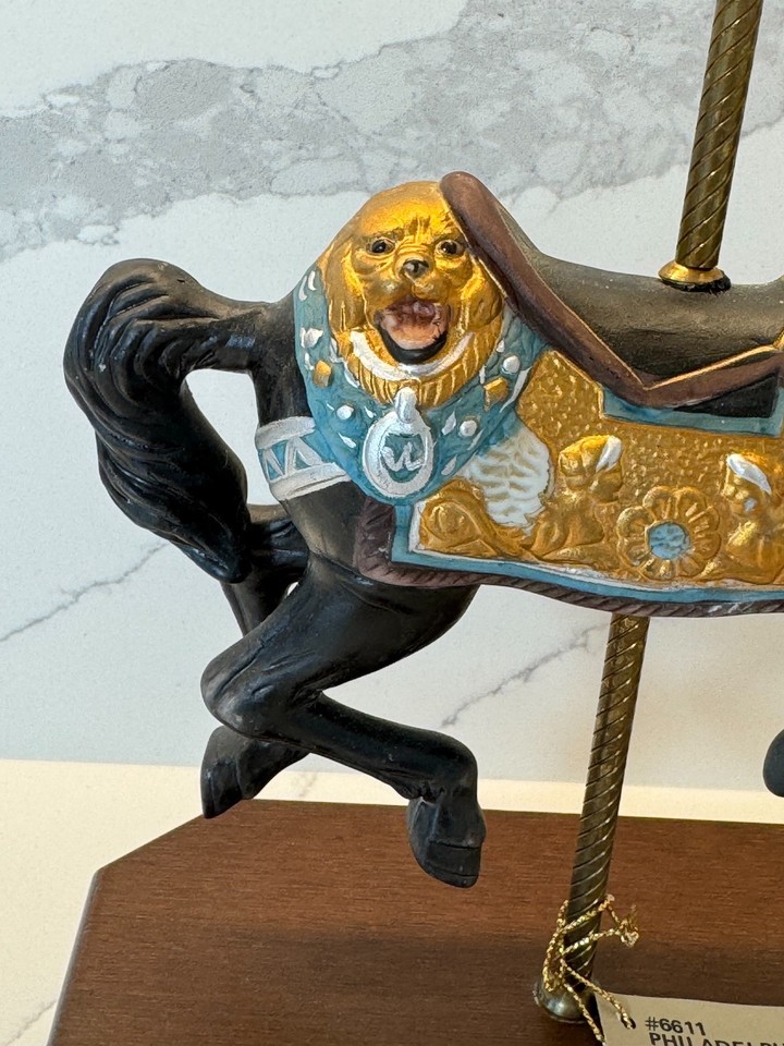 Vintage 1987 IGI Carousel Horse Music Box PTC 1918 Circus Figurine ...