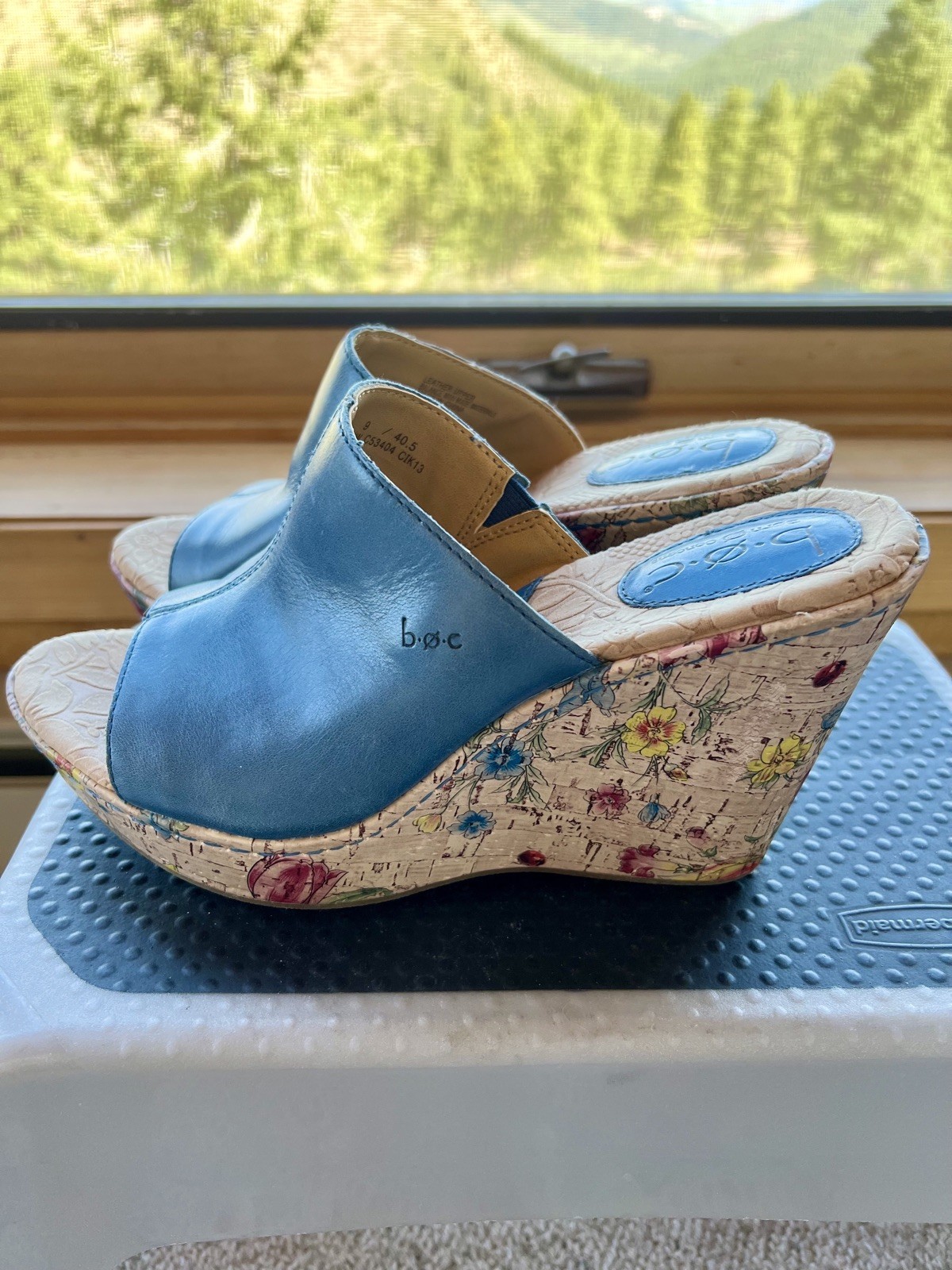 boc by Born Concept Dianna Floral Cork Slip-On Wedge … - Gem