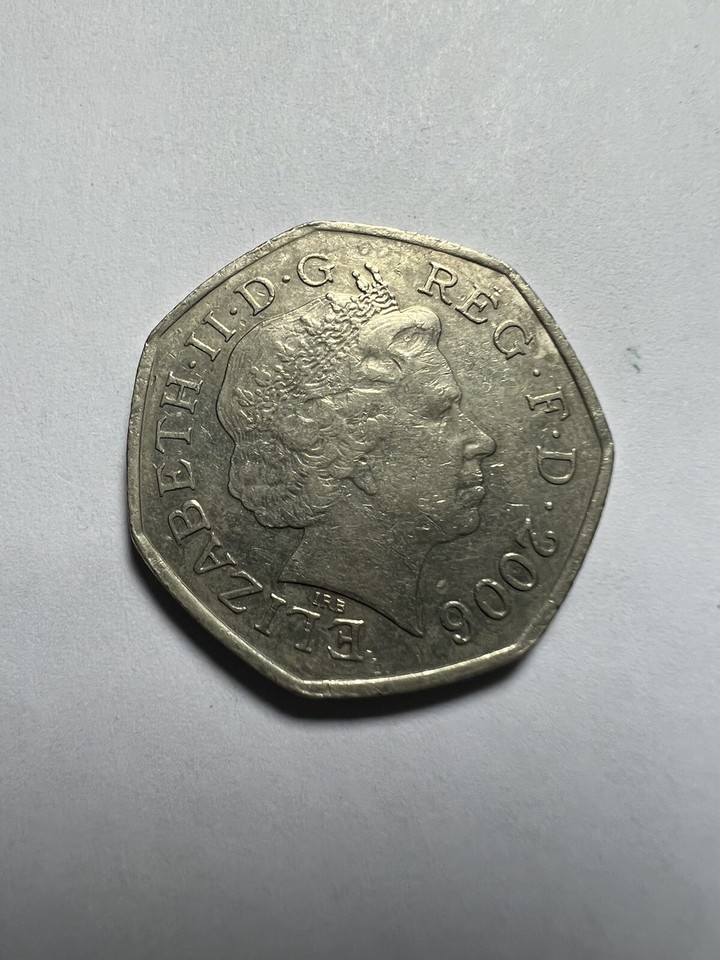 VERY RARE 2006 Queen Victoria Cross 50p Coin VC Fifty Pence Collectors ...